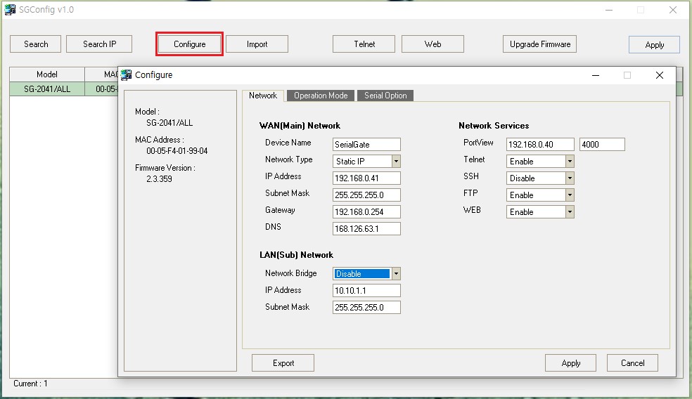 How to use SGConfig – SystemBase