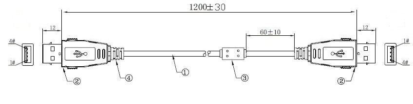 Locking USB AM-AM Cable | 악세서리 ,케이블링 | 시스템베이스 | 케이블 | SystemBase